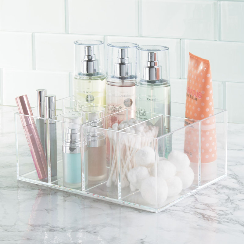 iDesign 5 Compartment Plastic Bathroom Storage Organizer, the Clarity ...