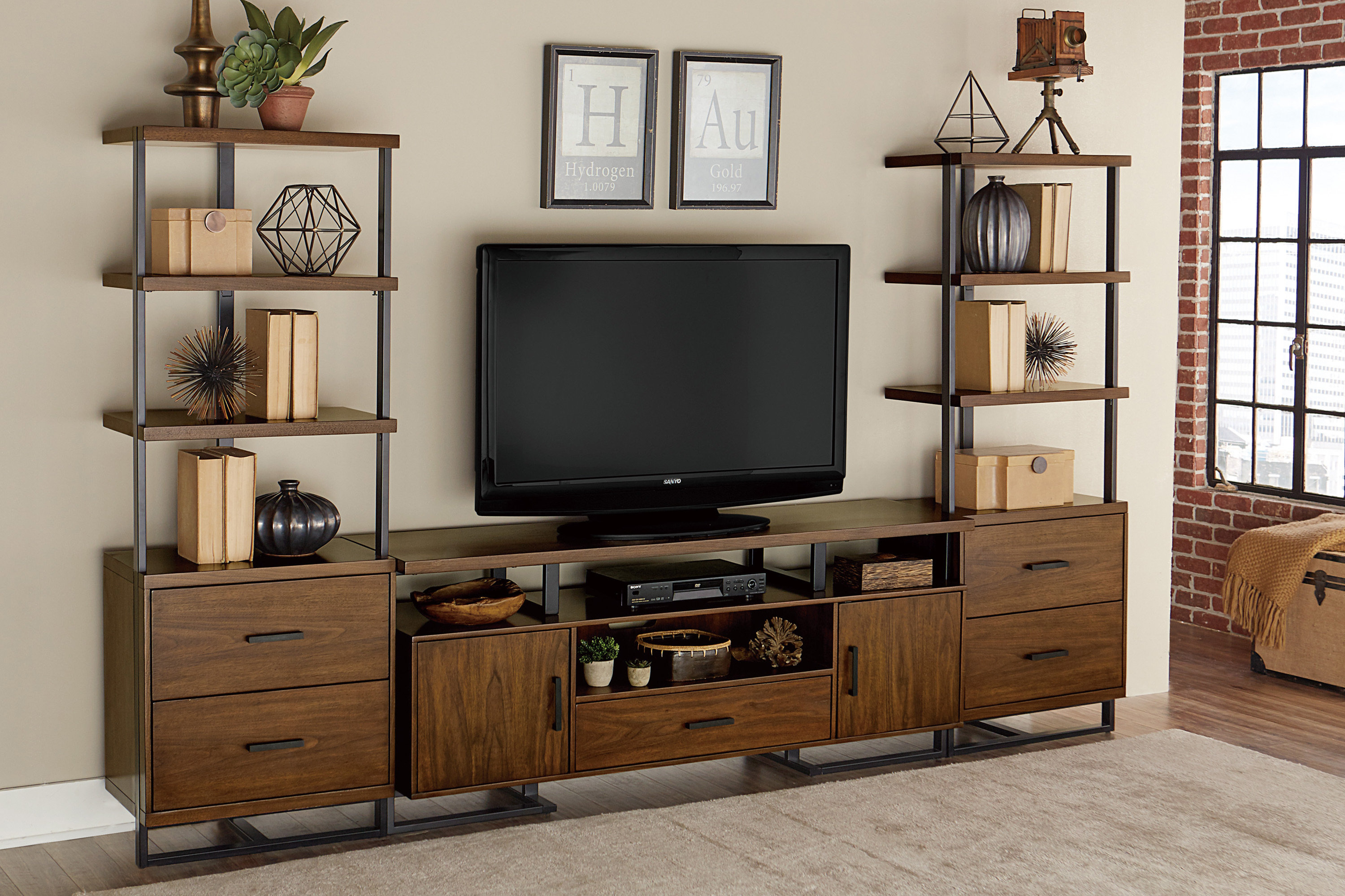 17 Stories Crowders Entertainment Center Set | Wayfair