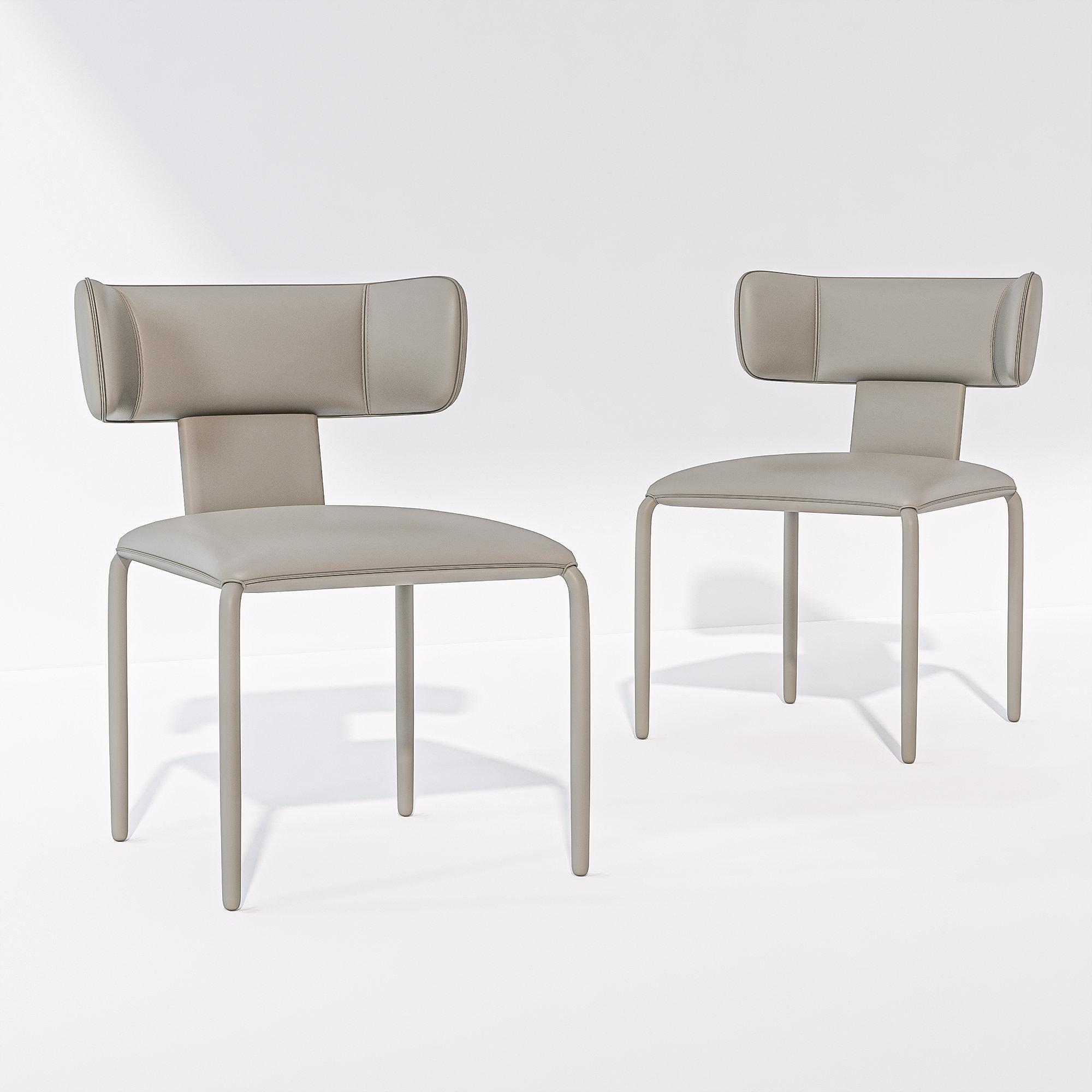 Brayden Studio® Derran Faux Leather Upholstered Dining Chairs Side ...