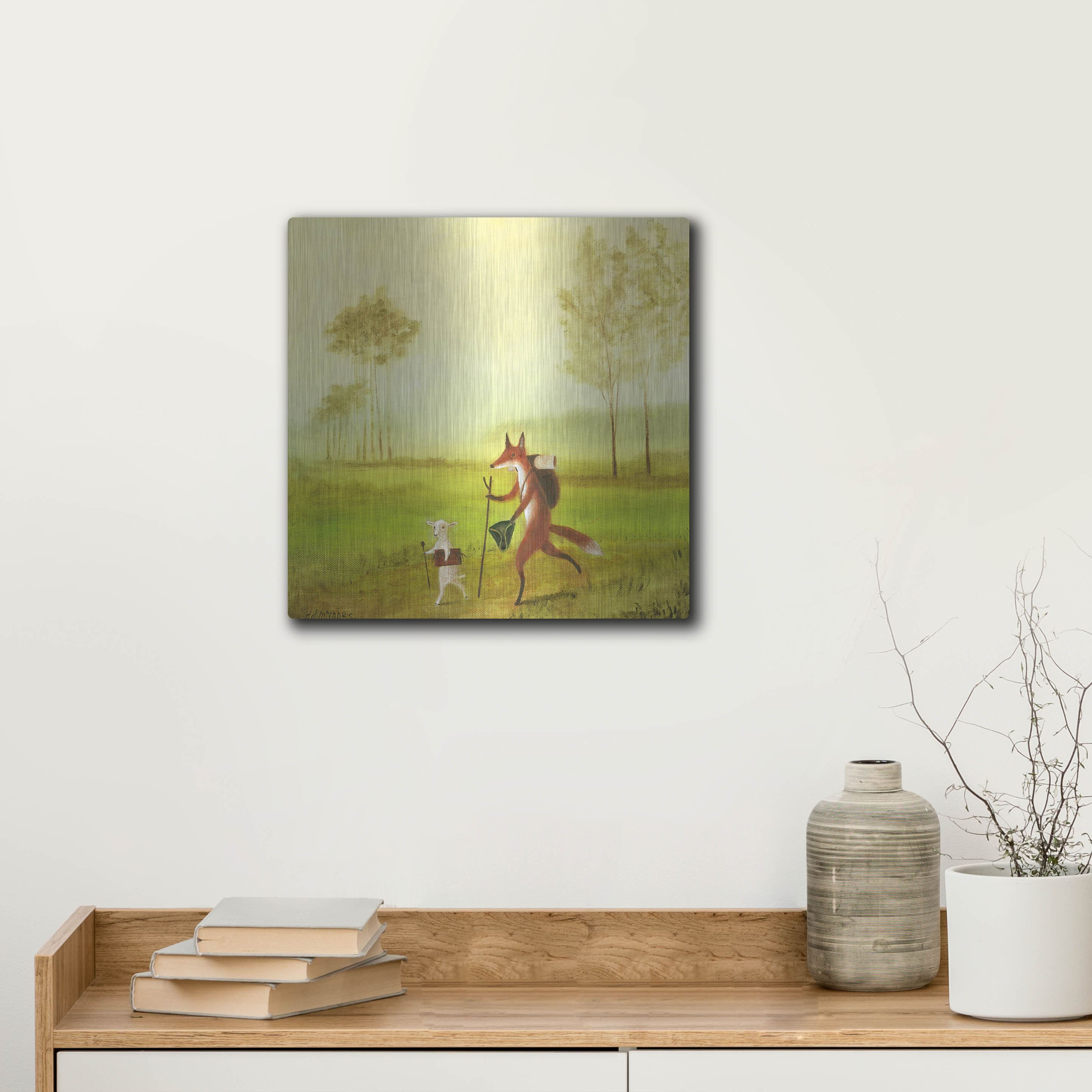 Trinx " Master Lamb And His Painting Master " by DD McInnes on Metal ...