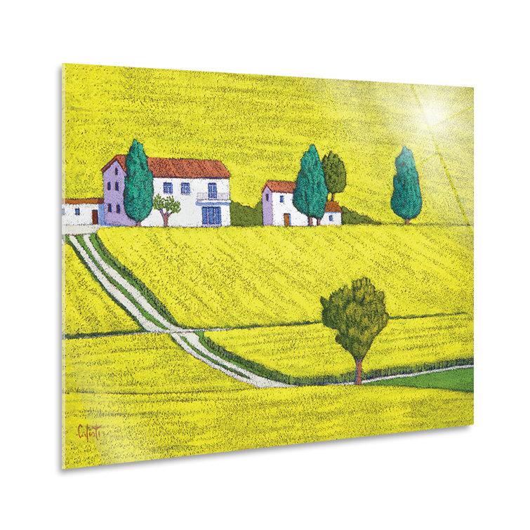 Brambly Cottage Cottage Among The Fields by Stefano Calisti - Unframed ...