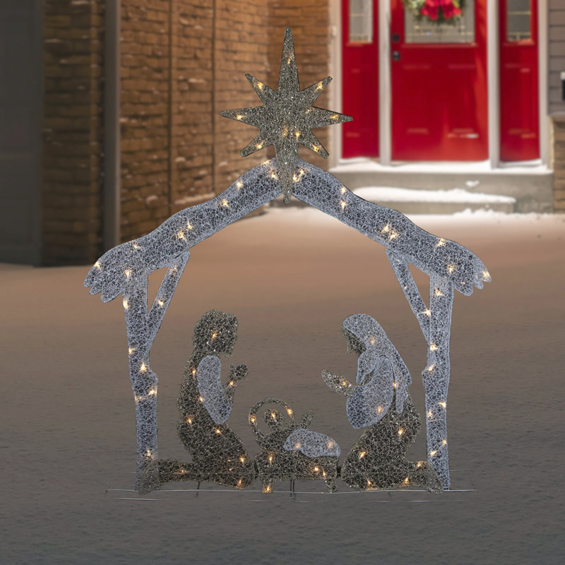 Northlight Seasonal Holy Family Nativity Scene Lighted Display | Wayfair