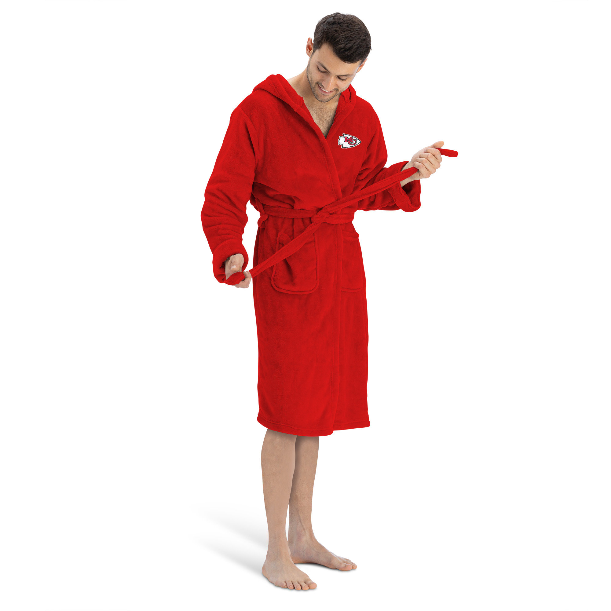 Red Barrel Studio® Kansas City Chiefs NFL Hooded Silk Touch Bath Robe ...