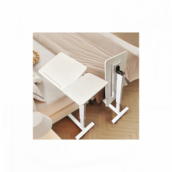 Mercer41 Overbed Bedside Desk, Mobile Rolling Laptop Stand Tilting ...