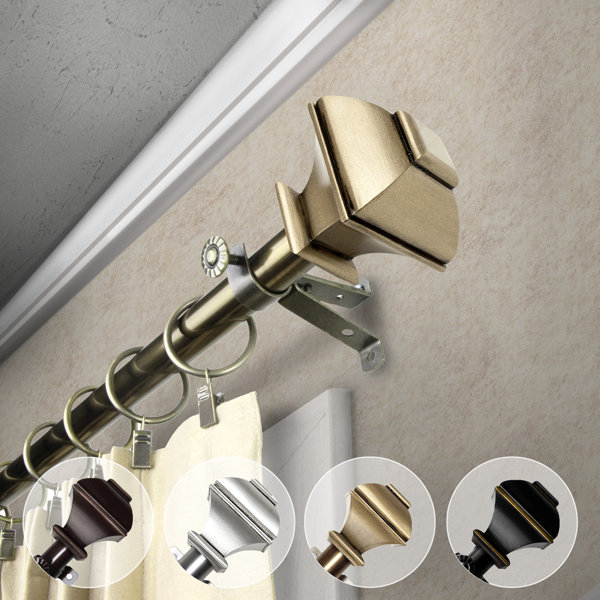 Red Barrel Studio® Anferney Single Curtain Rod & Reviews | Wayfair