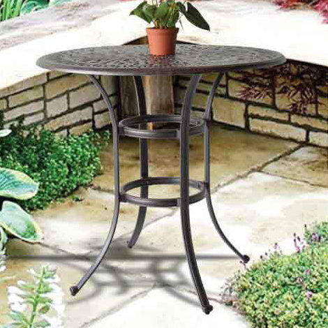 Lark Manor Allene Aluminum Bar Table & Reviews | Wayfair