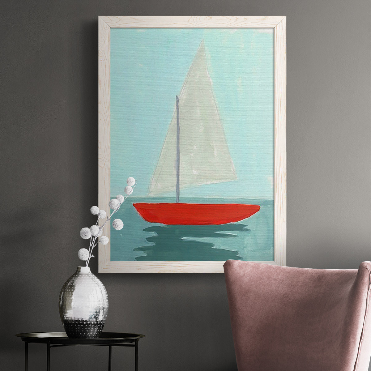 Breakwater Bay Small Sail II-Premium Framed Canvas - Ready To Hang ...