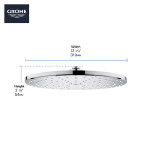 GROHE Rainshower Mono310 12-Inch Shower Head & Reviews | Wayfair