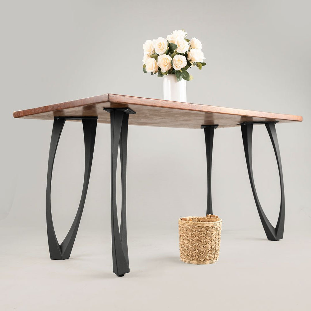 17 Stories Furniture Legs 10"L x 4"W x 28"H 505 Udo, Set of 4, Metal ...