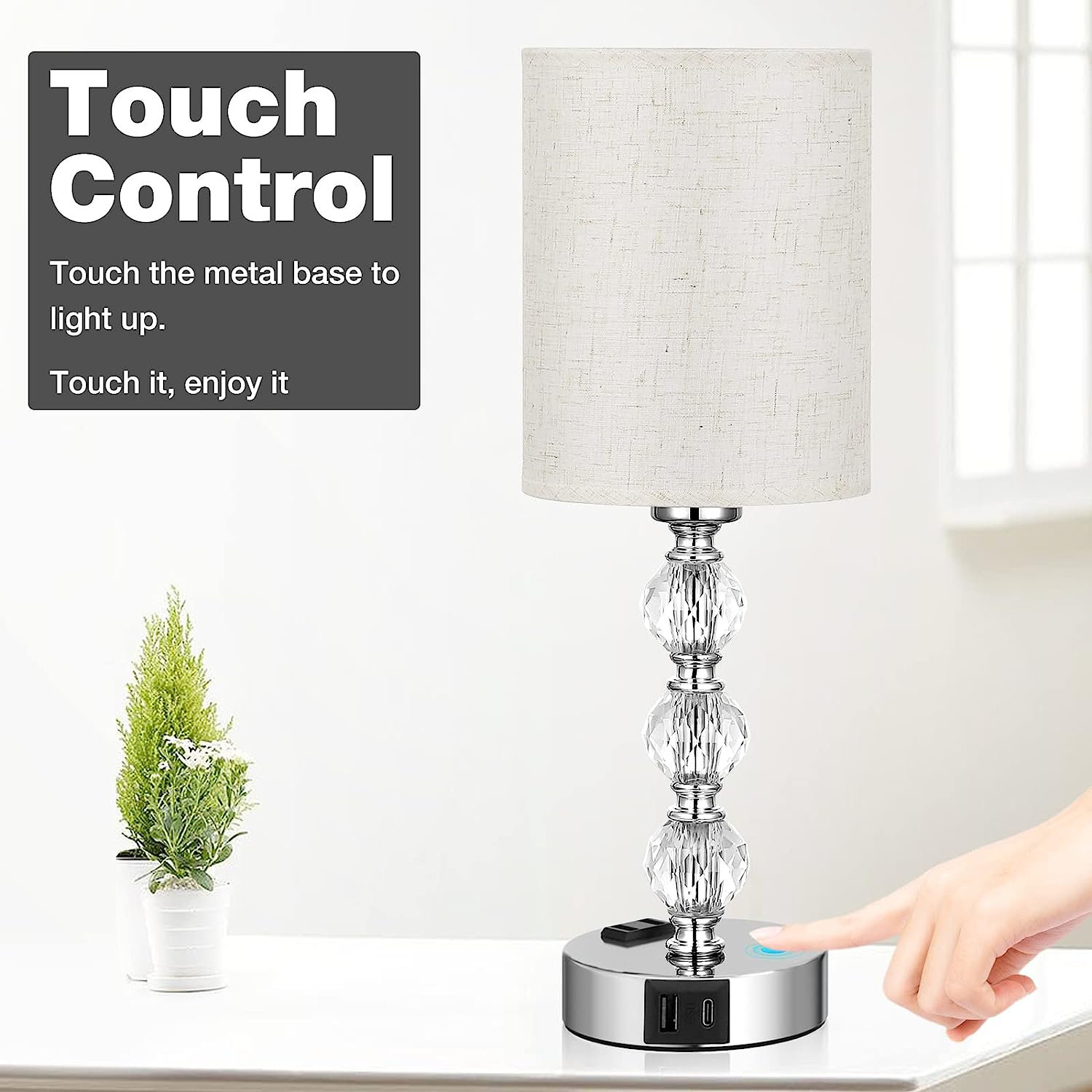 House of Hampton® Eldana USB Table Lamp | Wayfair