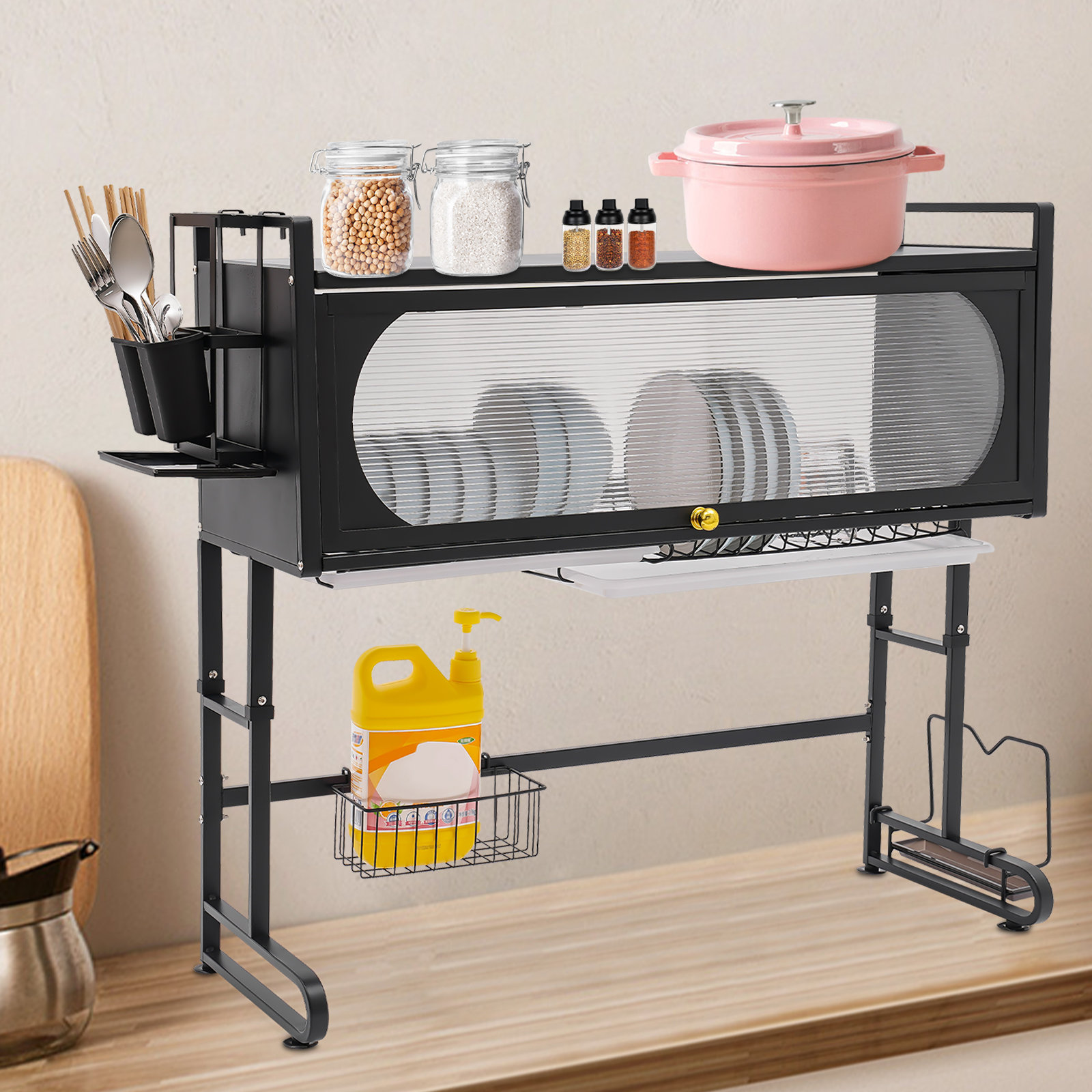 SUNYOU 2 Shelf Dish Drainer Kitchen Organizer | Wayfair