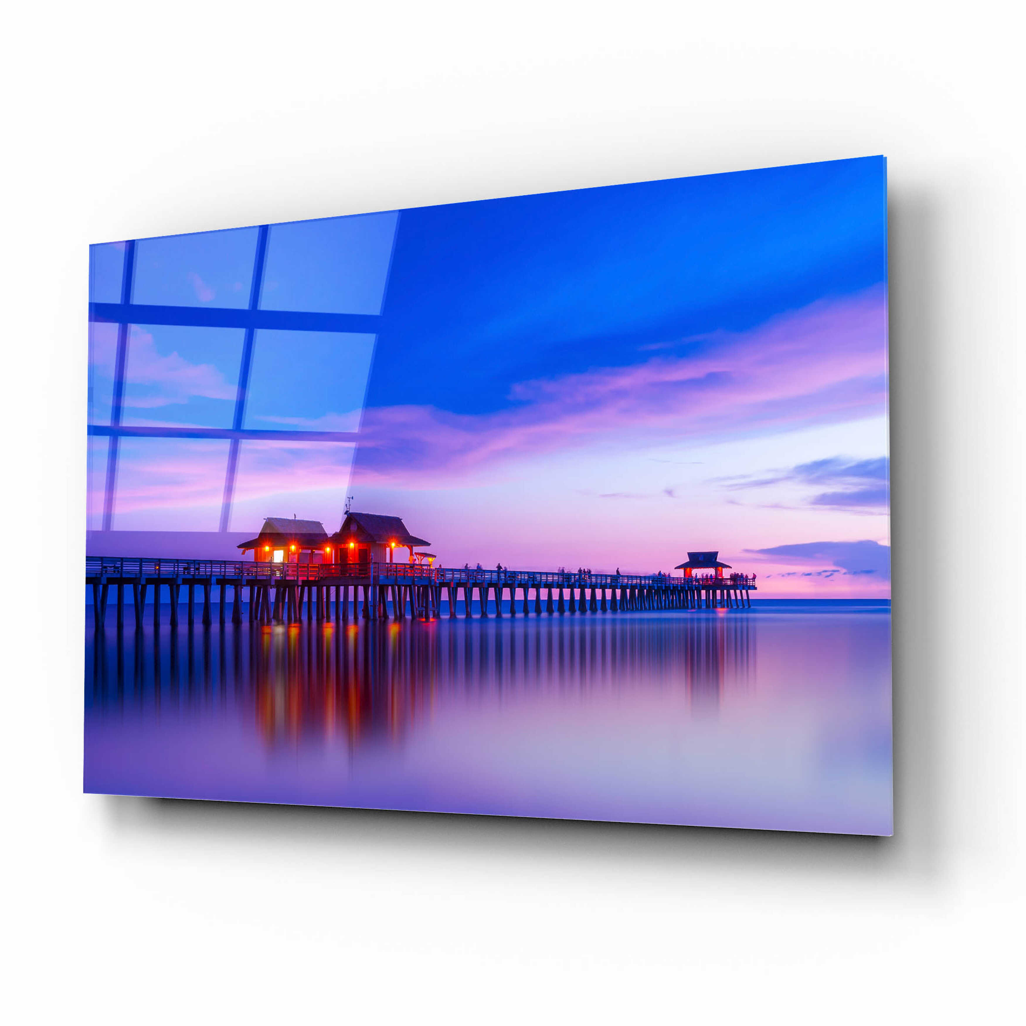 Dovecove 'Violet Pier' By Edin Chavez, Acrylic Glass Wall Art | Wayfair