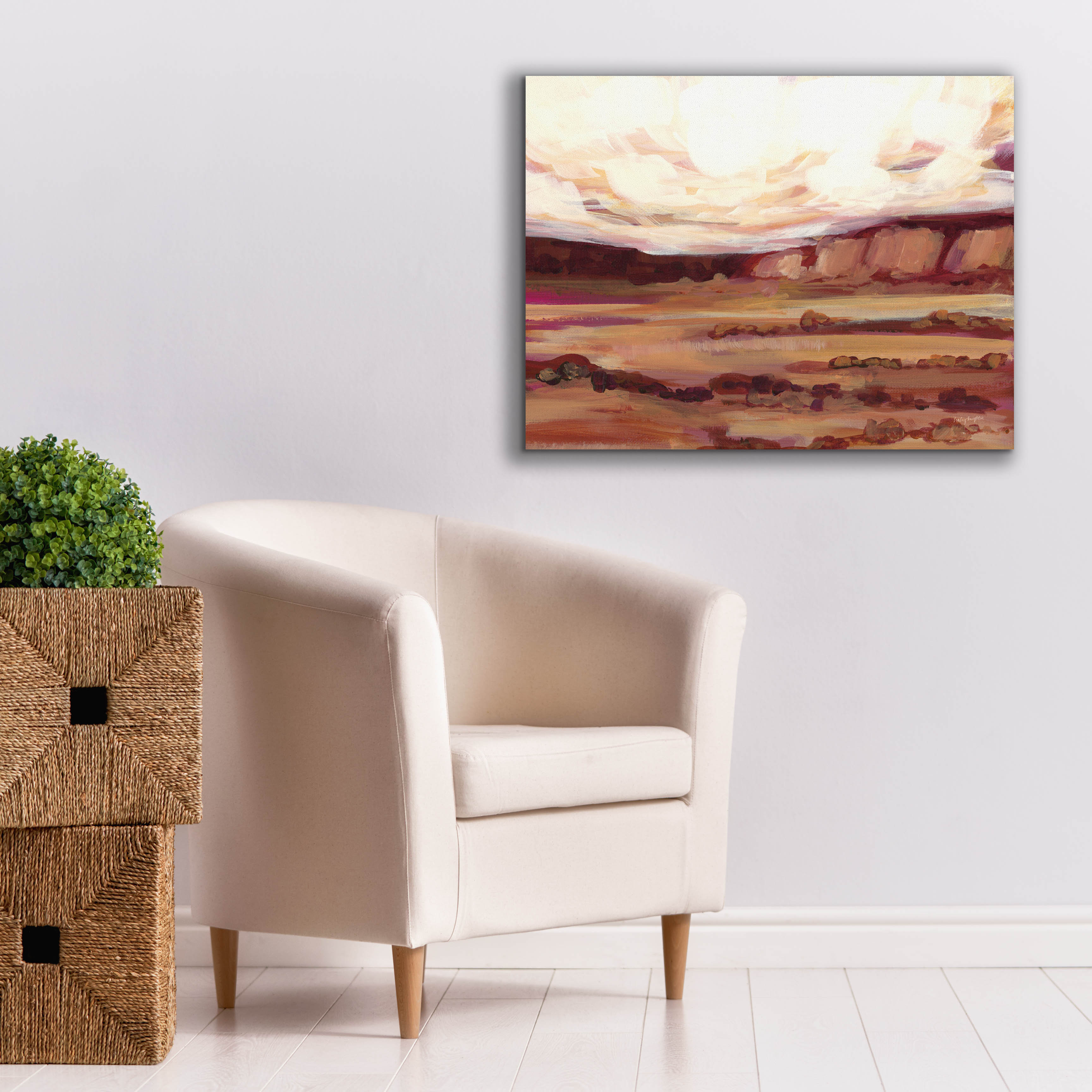 Loon Peak® 'Mauve Mesa 3' by Haley Knighten Canvas Wall Art | Wayfair