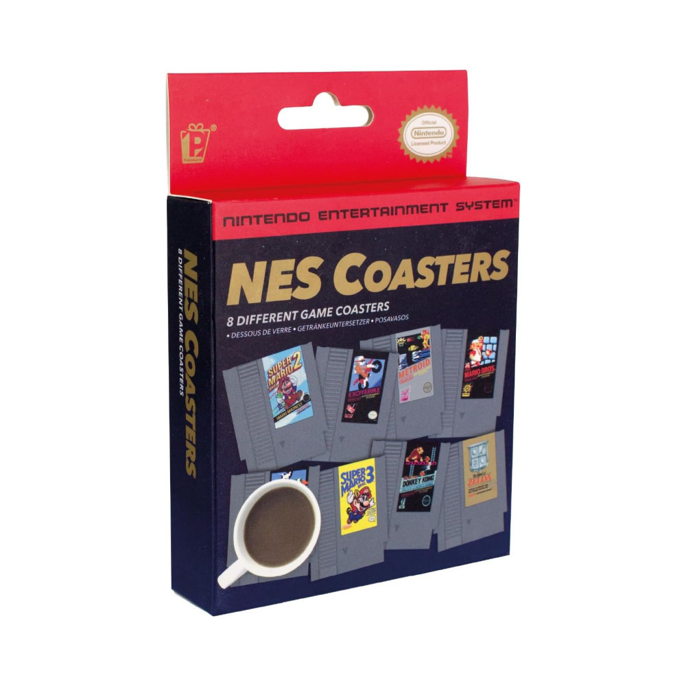 Stack man Nintendo NES Cartridge Retro Drink Coasters For Gamers - Set ...