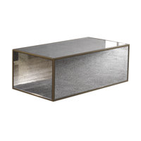 Wrought Studio™ Benley 39.37''W Mirrored Modern Block Coffee Table ...