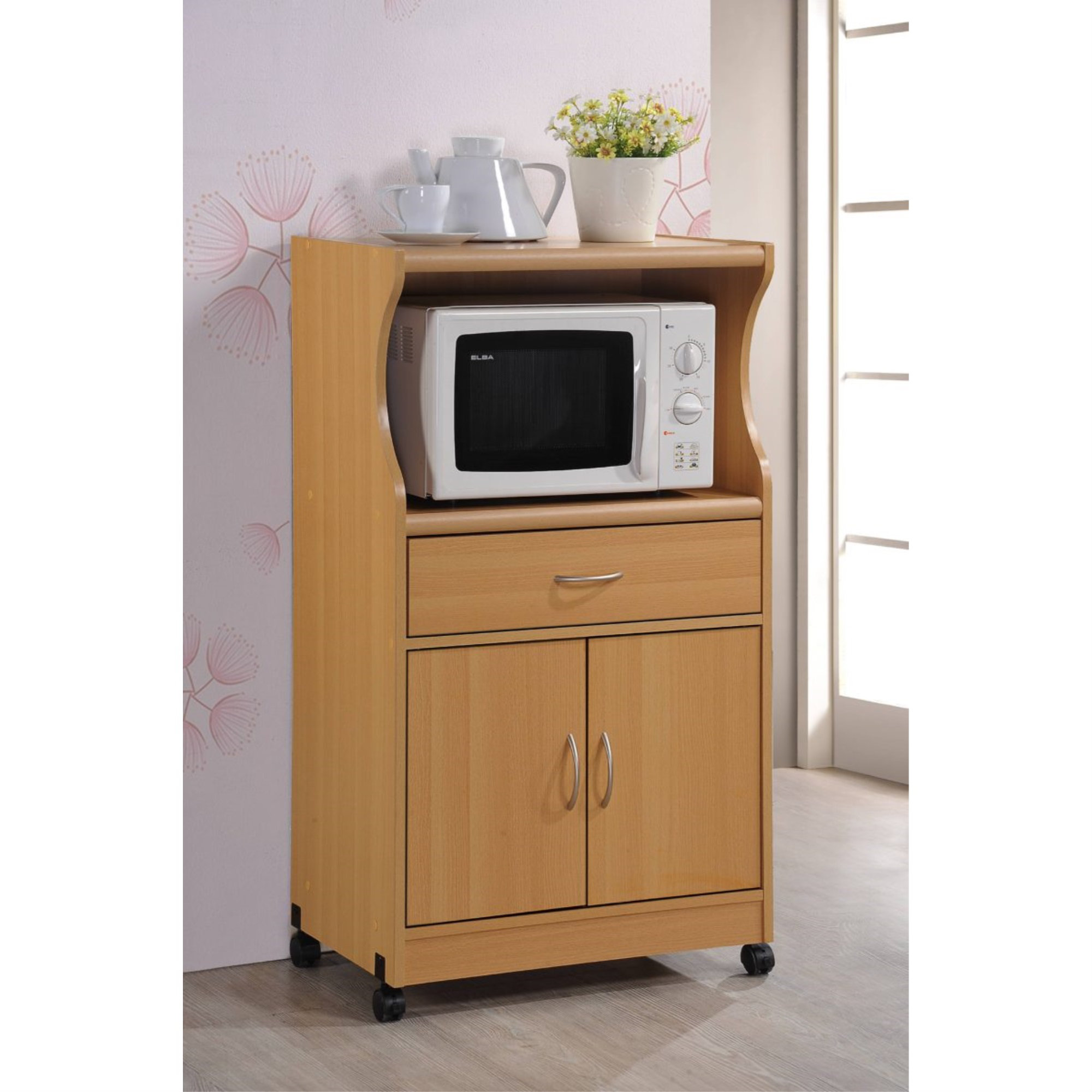 Ebern Designs Microwave Kitchen Cart & Reviews - Wayfair Canada