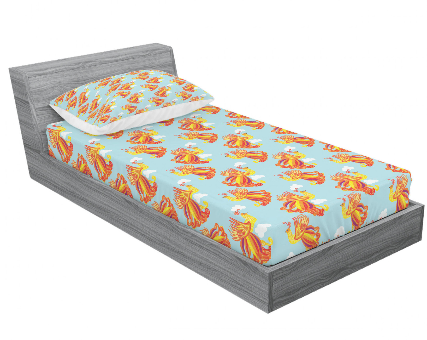 Ambesonne Phoenix Sheet Set | Wayfair