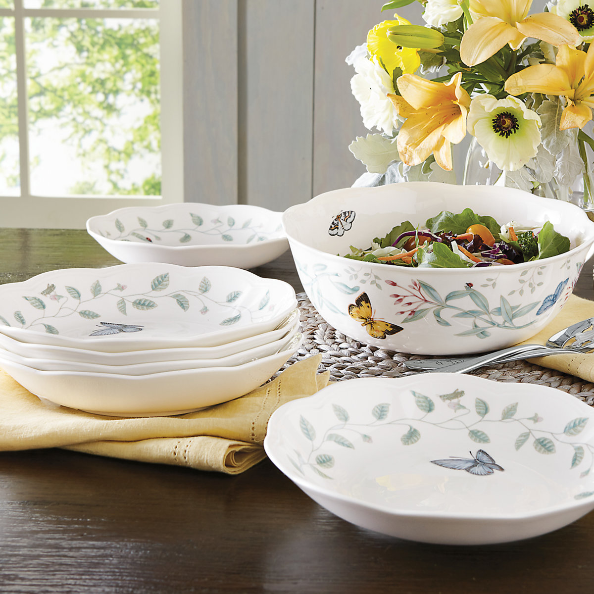 Lenox Butterfly Meadow 7 Piece Dinnerware Set & Reviews | Perigold