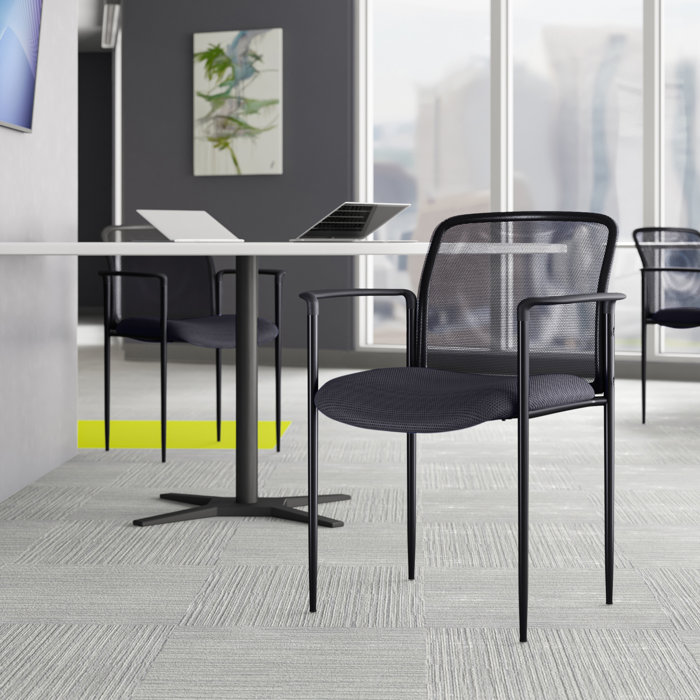 Upper Square™ Corrado Stackable Reception Chair with Metal Frame ...