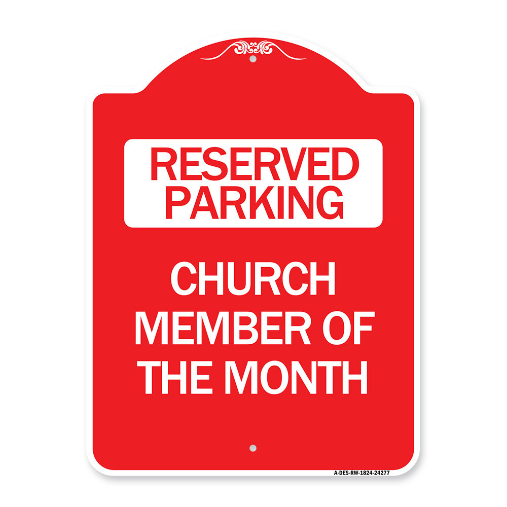 Signmission Designer Series Sign - Church Member Of The Month/24277 ...