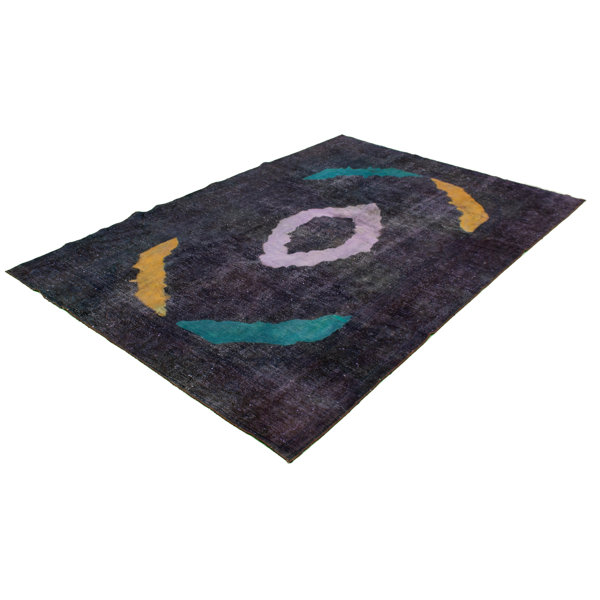 ECARPETGALLERY One-of-a-Kind 7'8" X 11'8" 1980s Area Rug in Dark Gray ...