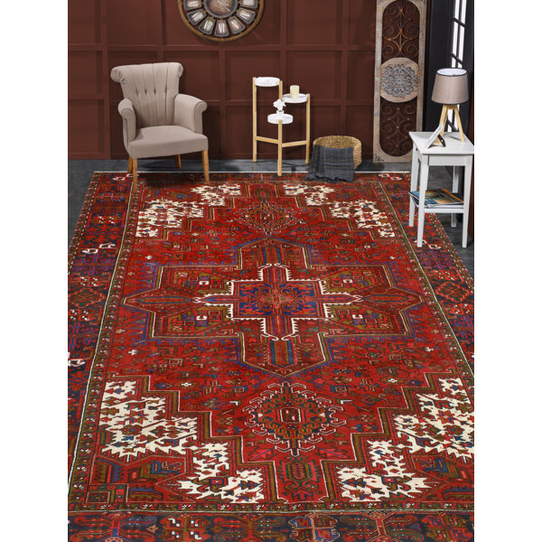 Isabelline Lerone One-of-a-Kind 8'4" X 11'1" 2022 Wool Area Rug Red ...