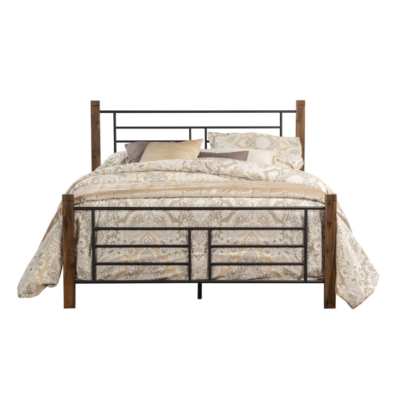 Steelside™ Rosalyn Metal Open-Frame Bed & Reviews | Wayfair