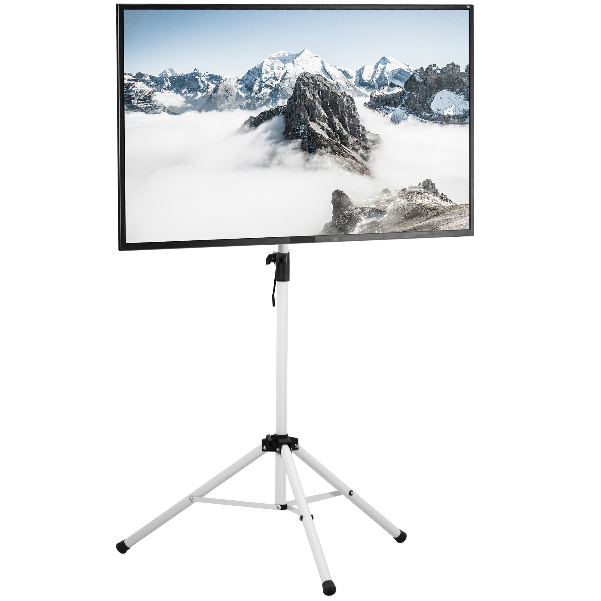 VIVO White Tripod 32" to 55" TV Display Floor Stand Height Adjustable ...