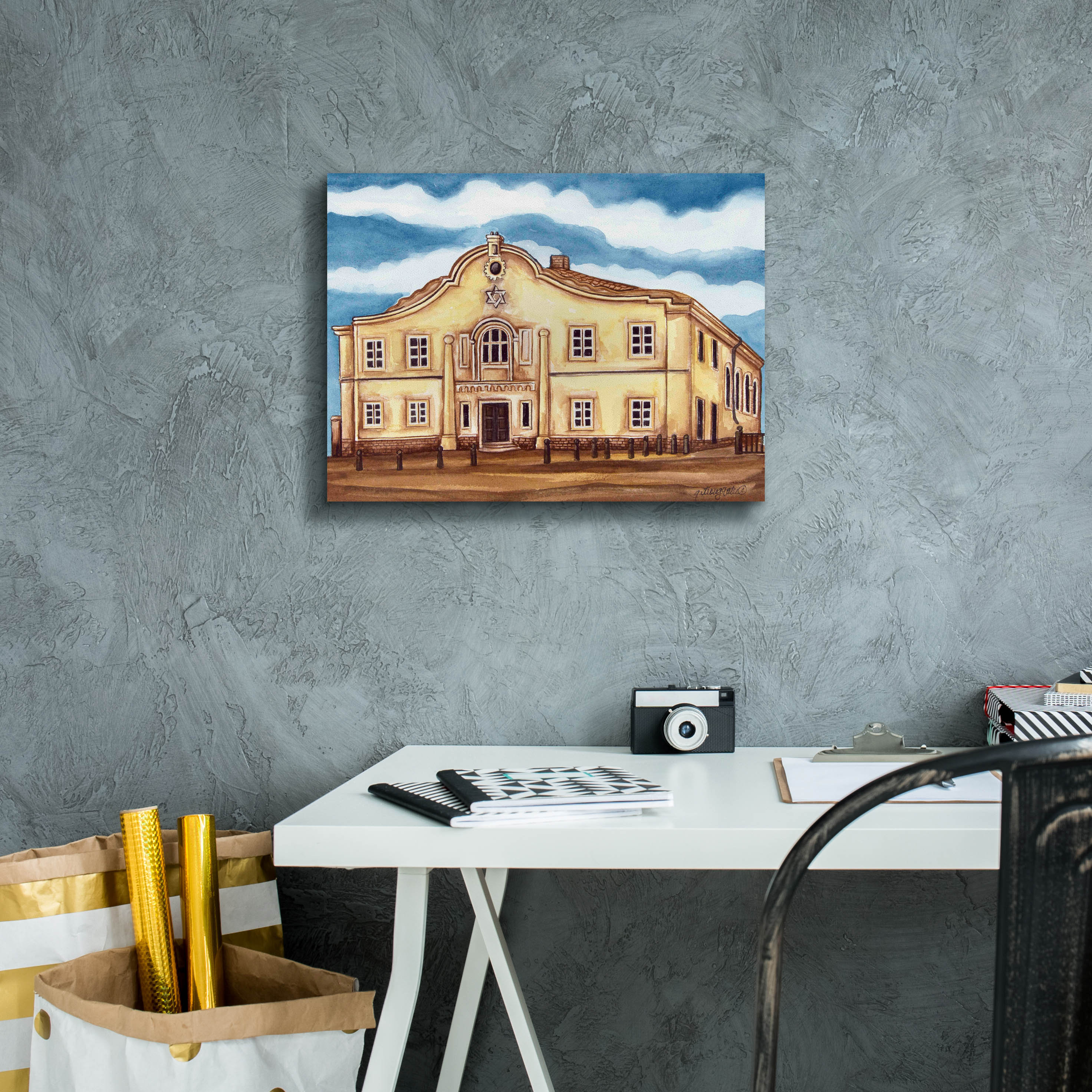 Red Barrel Studio® 'Synagogue Telz Exterior' by Andrea Strongwater ...