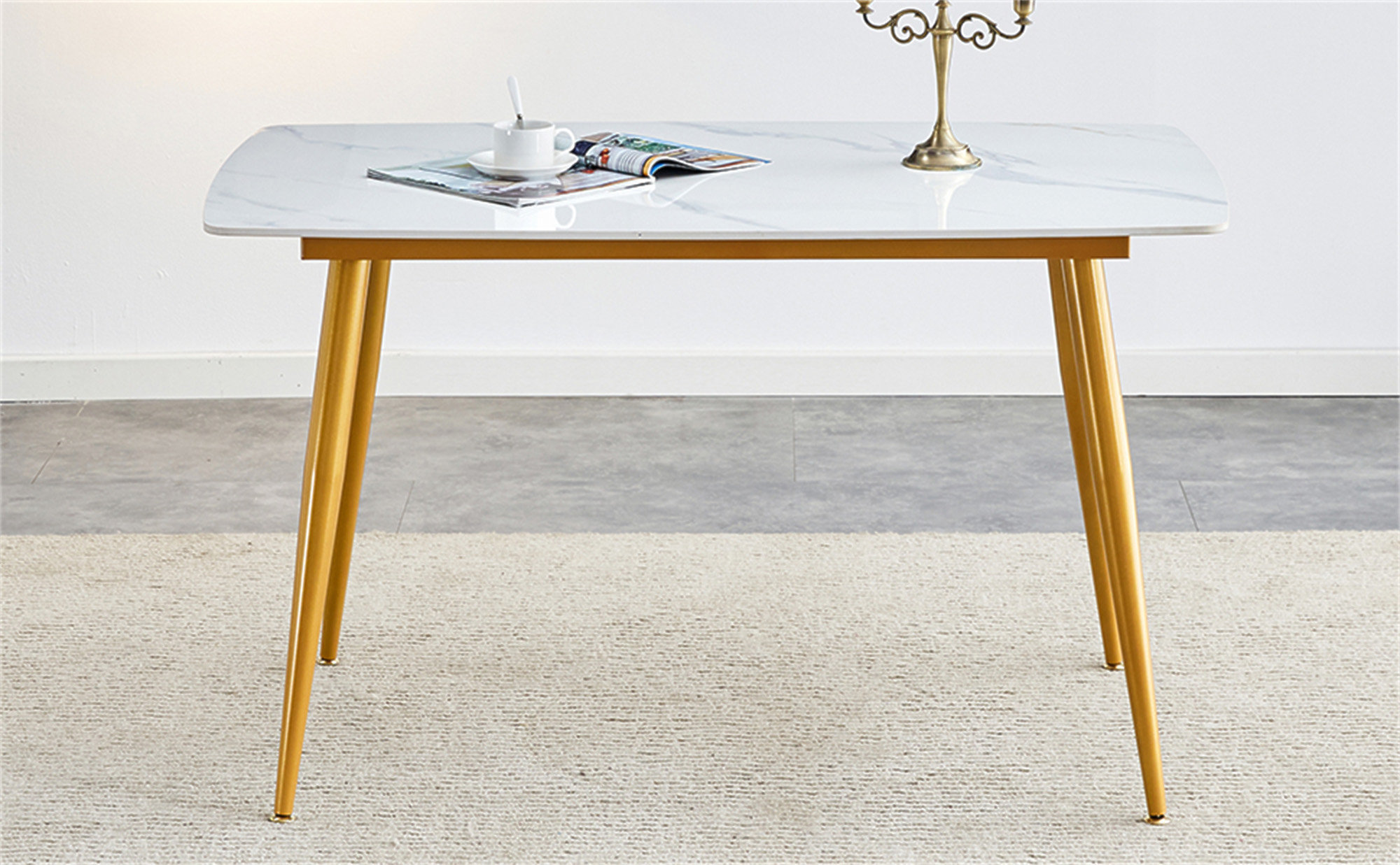 Mercer41 Modern Minimalist Dining Table. A Patterned SINTERED STONE ...