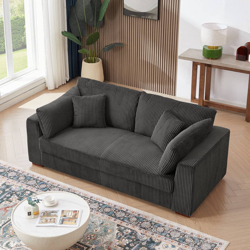 Latitude Run® Modern Sofa with Extra Deep Seat & Reviews | Wayfair