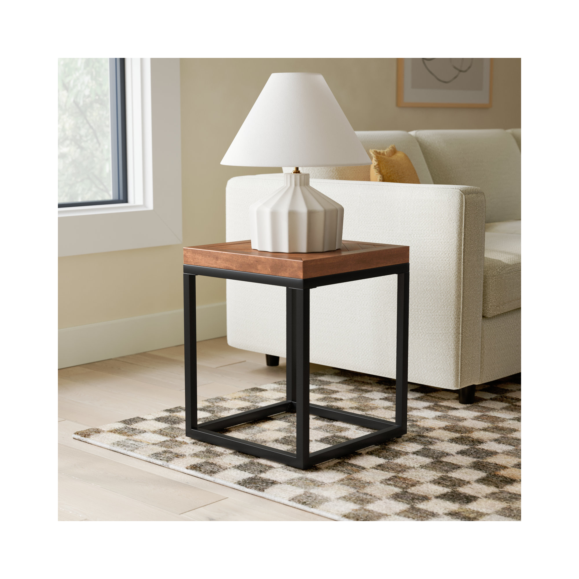 Union Rustic Lenes Solid Wood Frame End Table & Reviews | Joss & Main