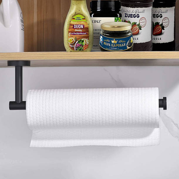 Williston Forge Iron Wall / Under Cabinet Mounted Paper Towel Holder ...