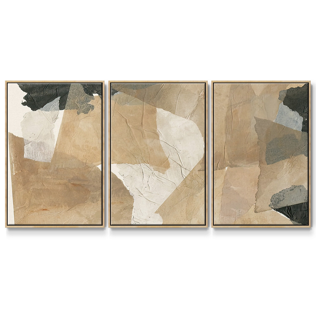 Wrought Studio™ Paper Blur IV - Multi Piece Framed Canvas | Wayfair