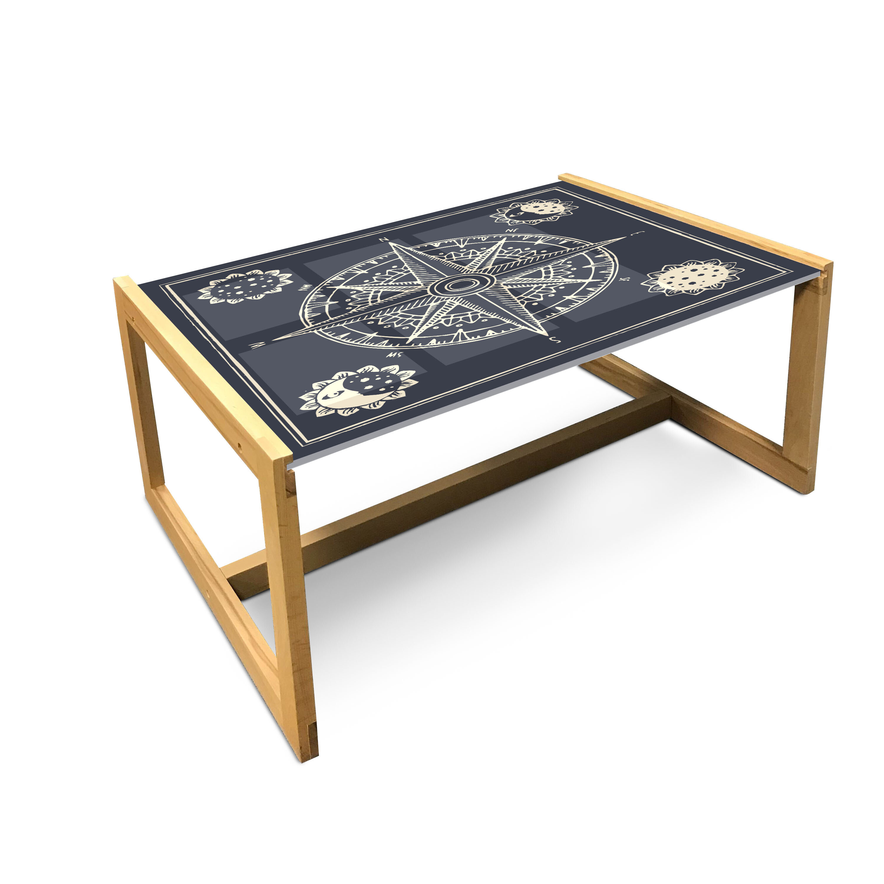 East Urban Home Nautical Coffee Table, Demonstration Of A Compass ...