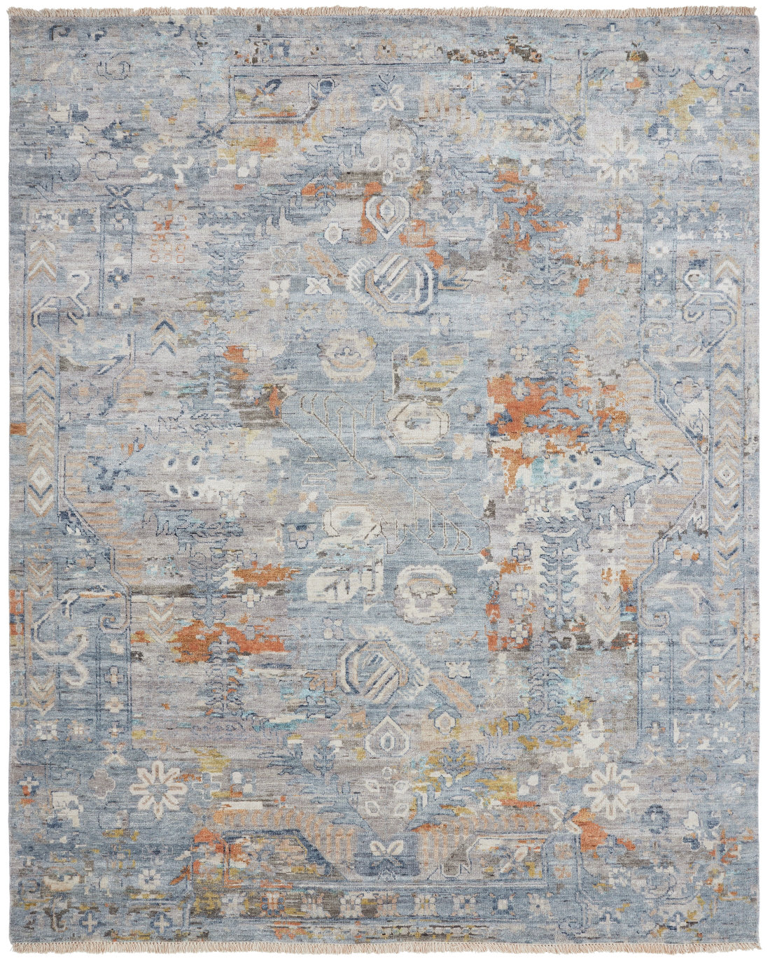Madison Couture Rugs Heritage Revival Sunset Ice Hand-Knotted Area Rug ...