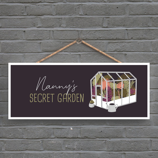 Happy Larry Garden Secret Nannys Secret Garden Signs and Plaques ...