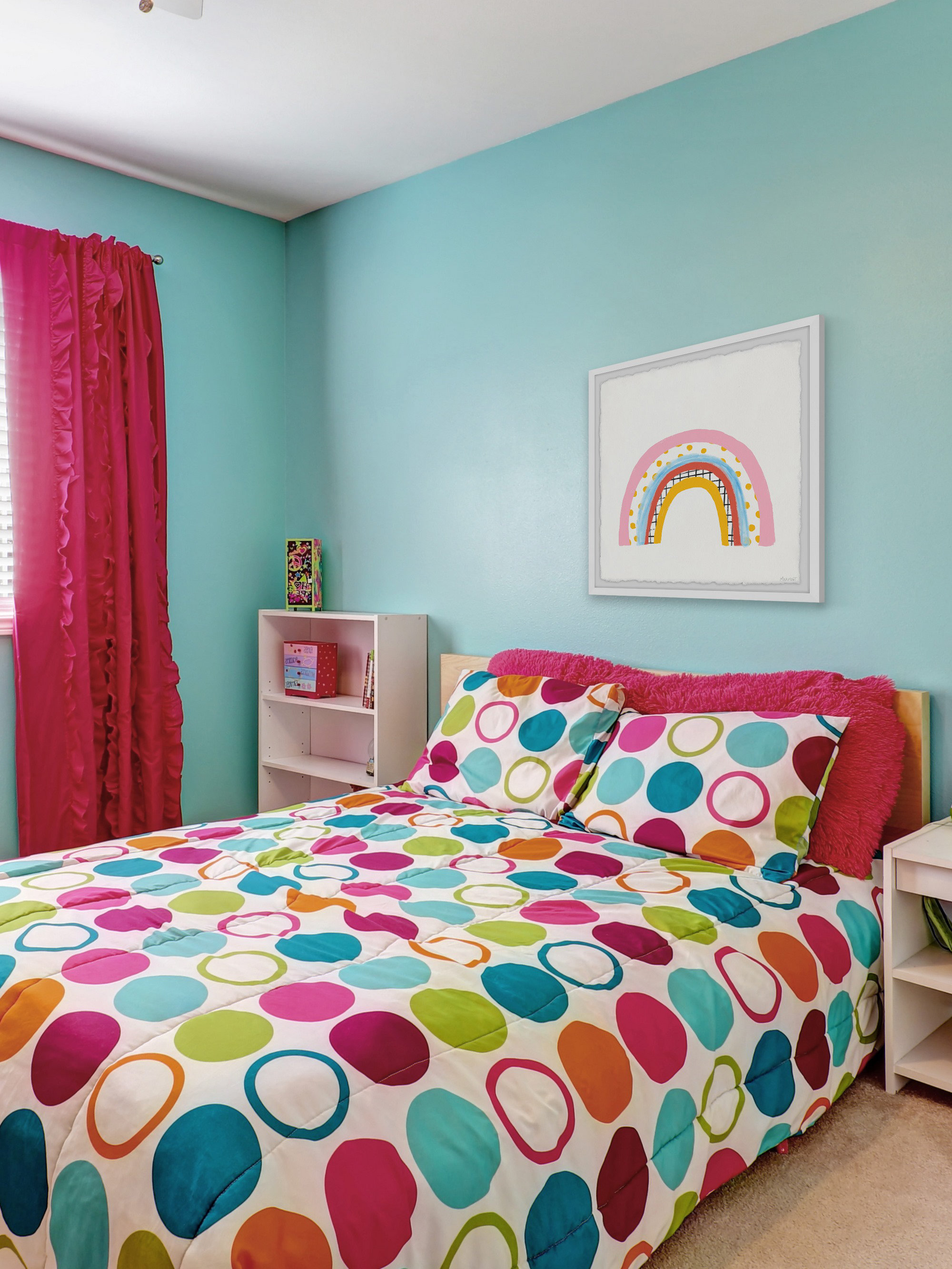 Isabelle & Max™ 'Rainbow Stripes' Framed Print - Wayfair Canada