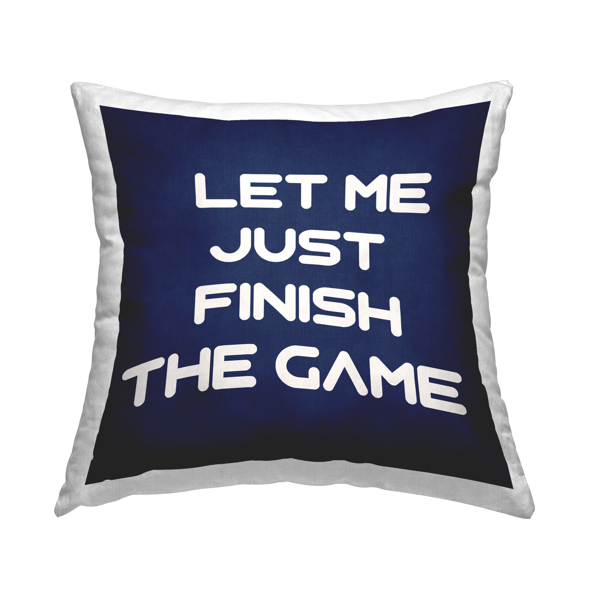 Stupell Industries Finish The Game Phrase Decorative Printed Throw ...