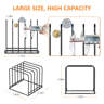 Prep & Savour Steel 5-Slot Cookware Divider Frying Pans Baking Trays ...