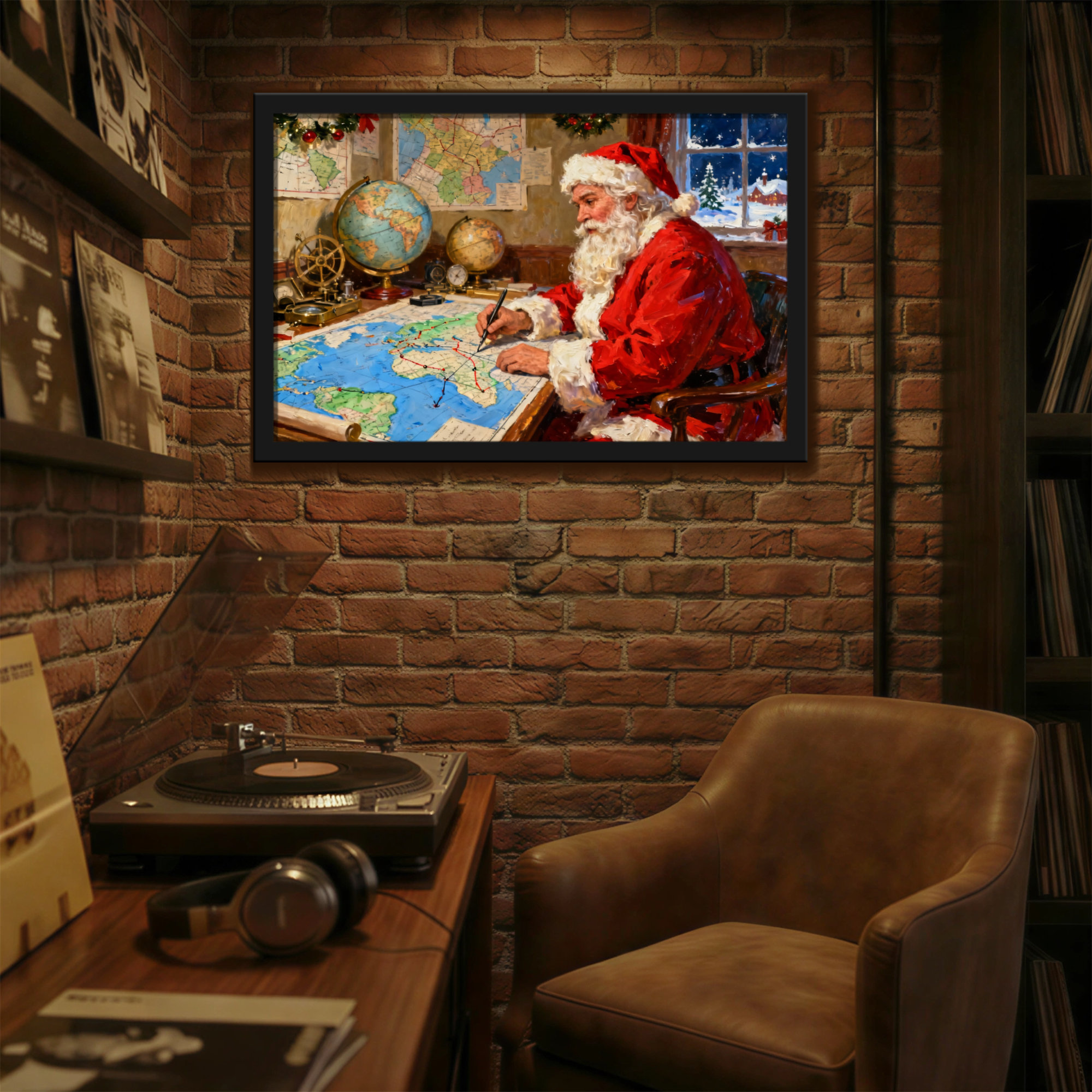 Astoria Grand Christmas Santa Planning Christmas Route Map | Wayfair