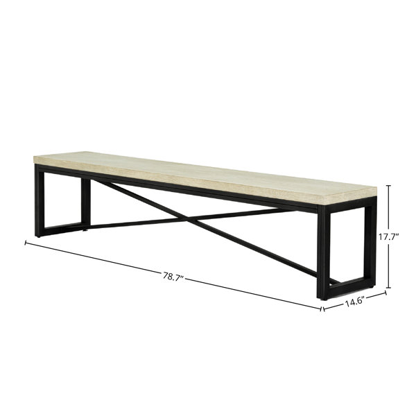 Wade Logan® Berkli Wood Bench | Wayfair