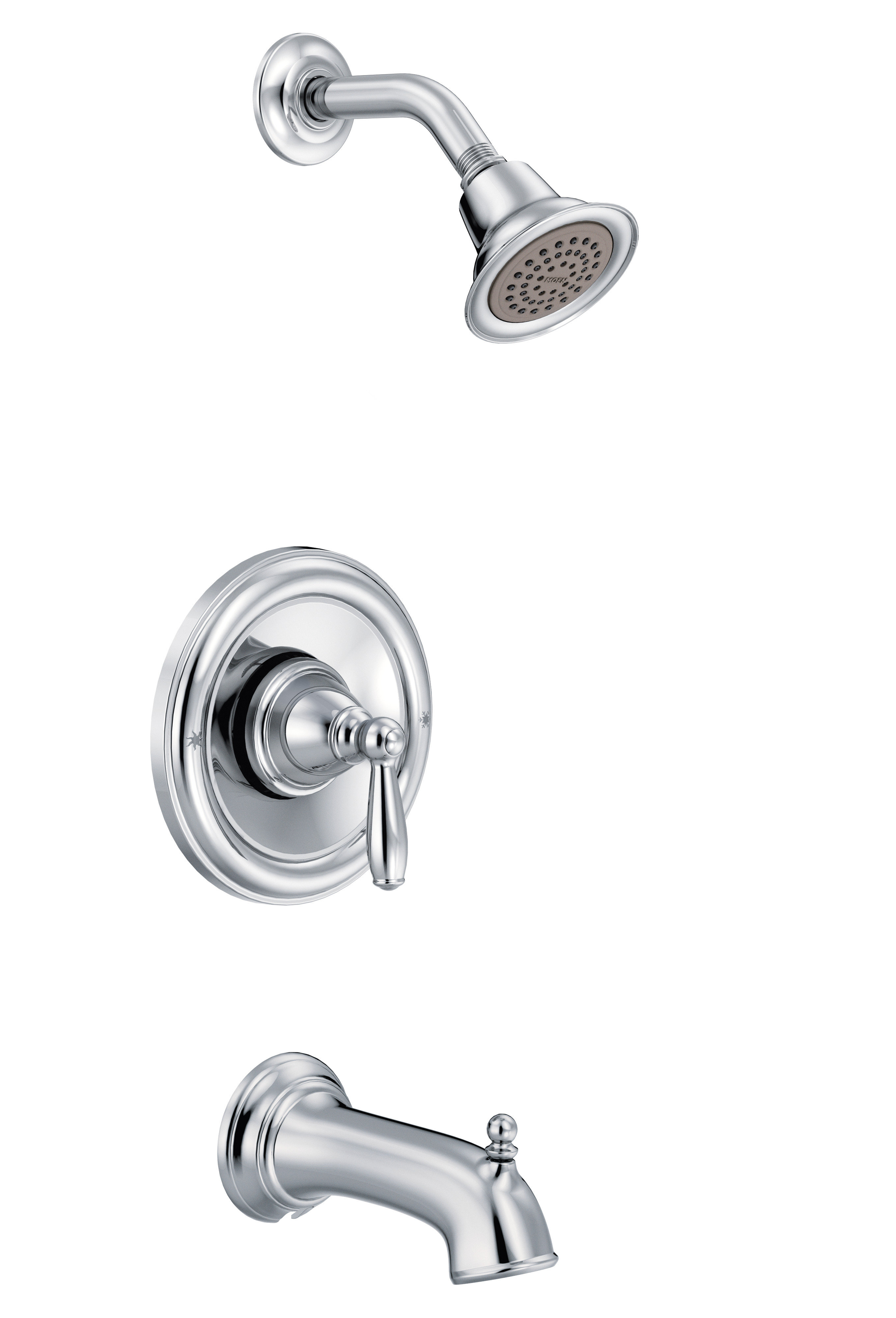 Moen Brantford Volume Control Tub and Shower Faucet with Posi-Temp ...