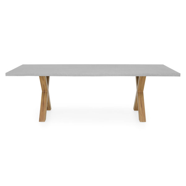 Ebern Designs Laryah Rectangular 220Cm L Outdoor Dinning Table ...