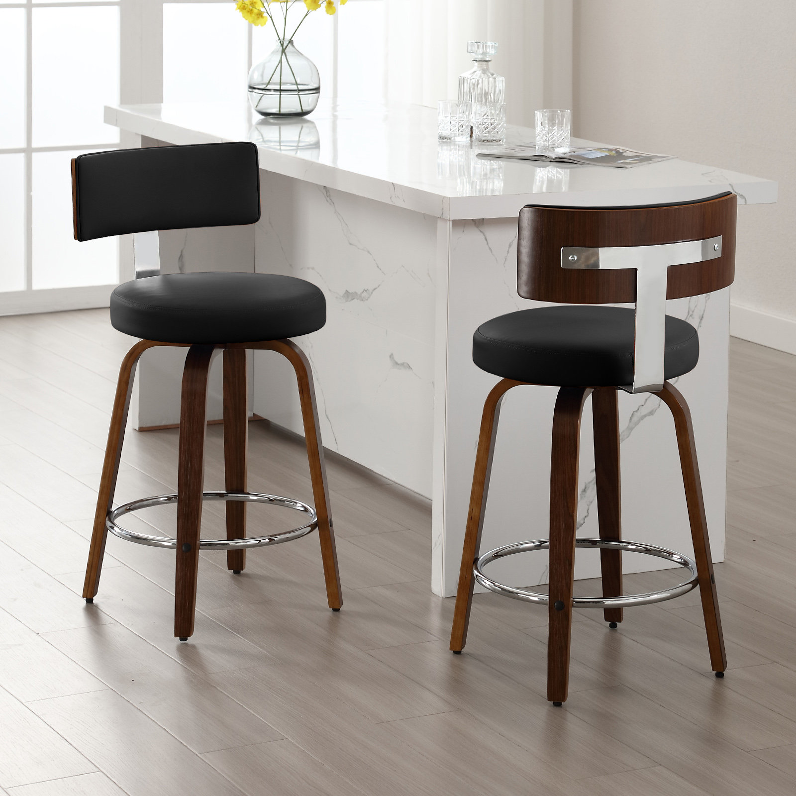 Corrigan Studio® Sonja Swivel Bar & Counter Stool | Wayfair