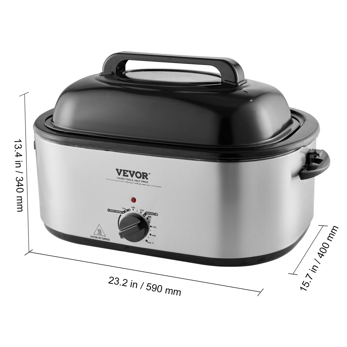 VEVOR 26 Qt. Electric Roaster Oven | Wayfair