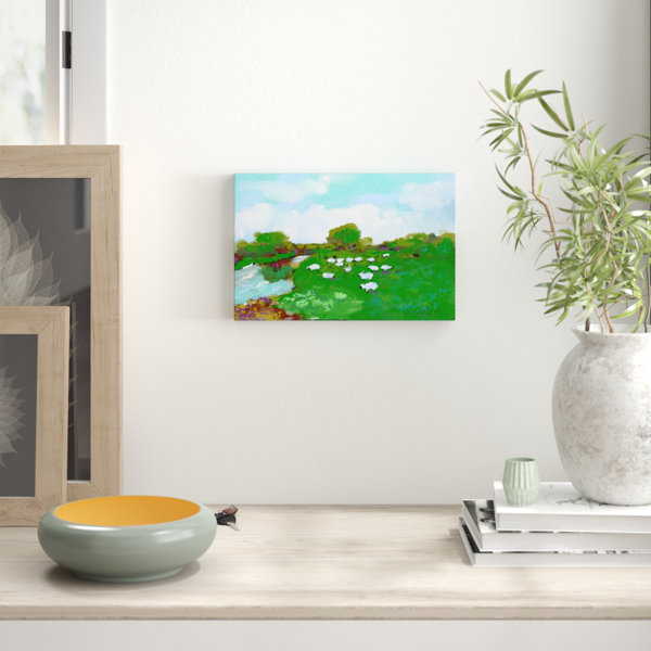 East Urban Home Kent Pasture by Arthur Pina - Wrapped Canvas Painting ...