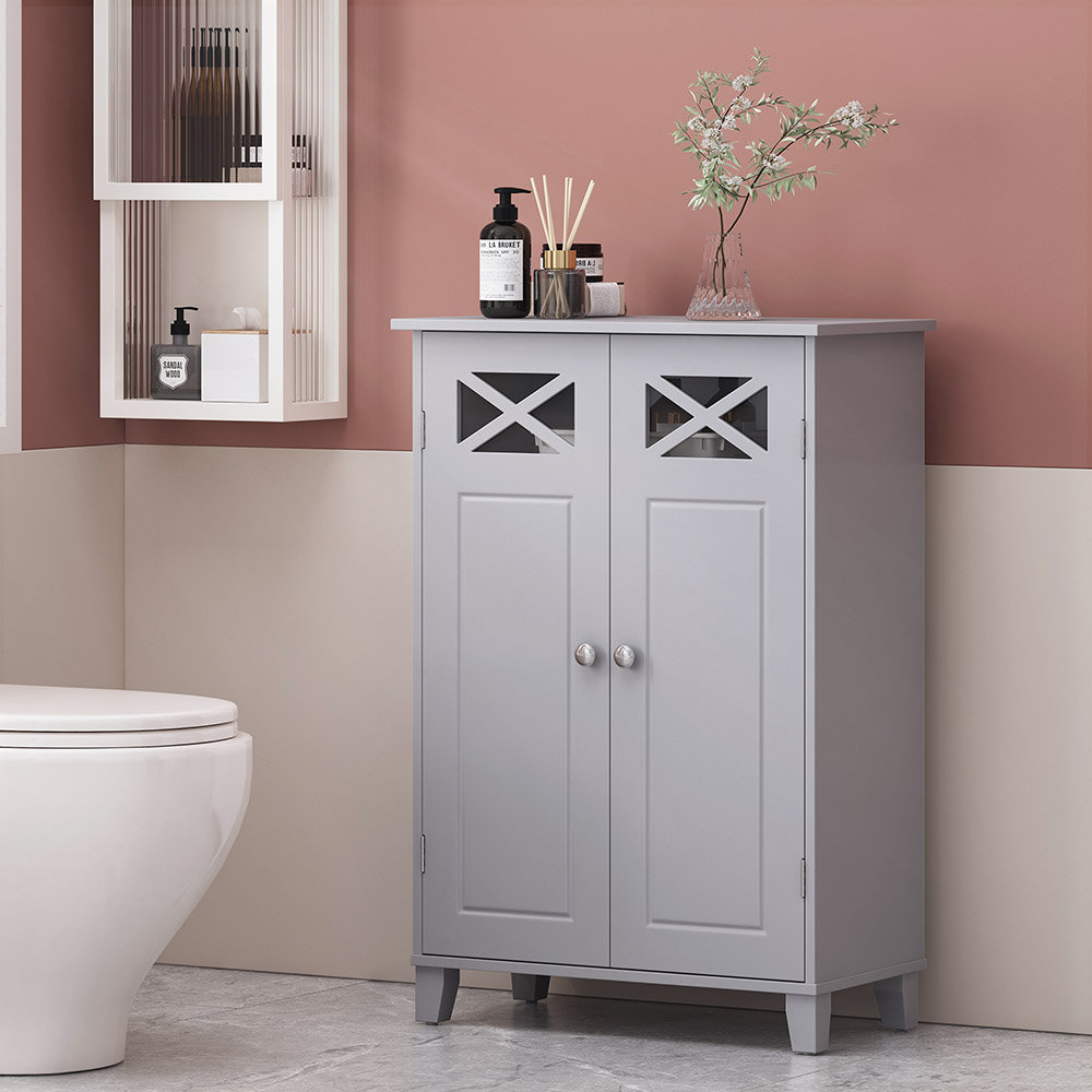 Longshore Tides 2 Doors Storage Bathroom Storage Cabinet | Wayfair
