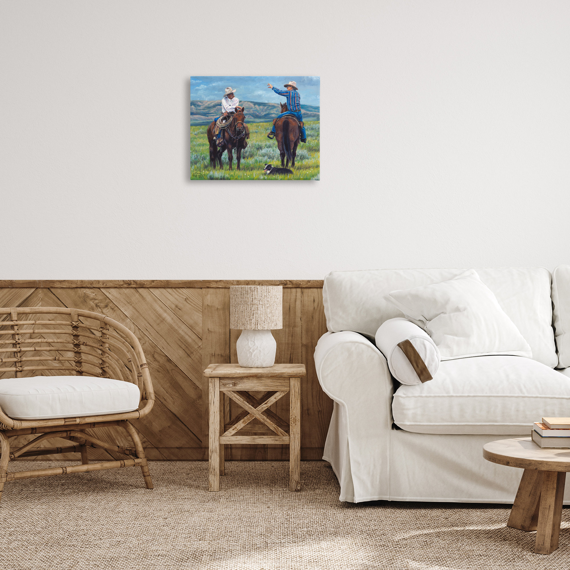 Union Rustic Cowboy Logic Scene Canvas Wall Art by David Graham | Wayfair