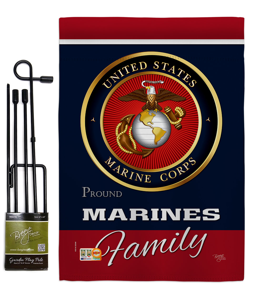 Breeze Decor Marines Proudly Family American Military Impressions ...